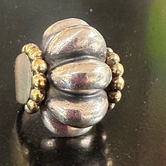 LAGOS | Jewelry | Authentic Lagos 8k Gold Sterling Silver Fluted Dome ...